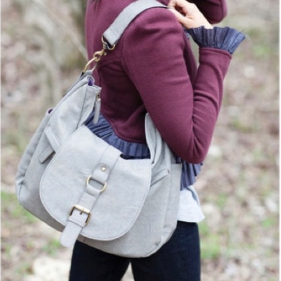 Kelly Moore | Bags | Kelly Moore Gray Hobo Vegan Leather Camera Bag ...